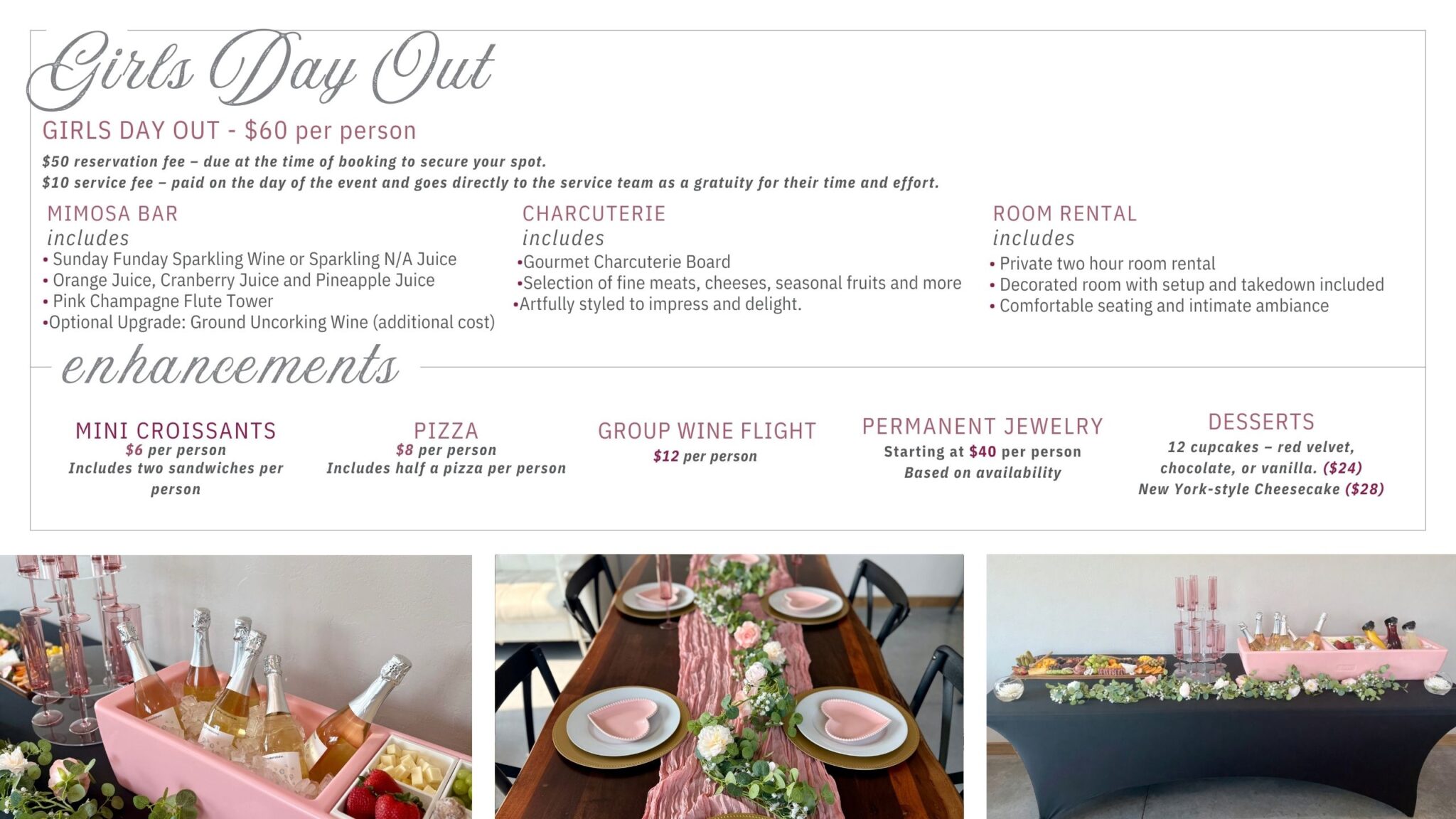Discover our Girls Day Out Packages |Timber Hill Winery